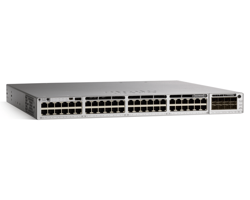 Cisco C9300-48T-E Managed Switch: 48-Port Rack Mountable