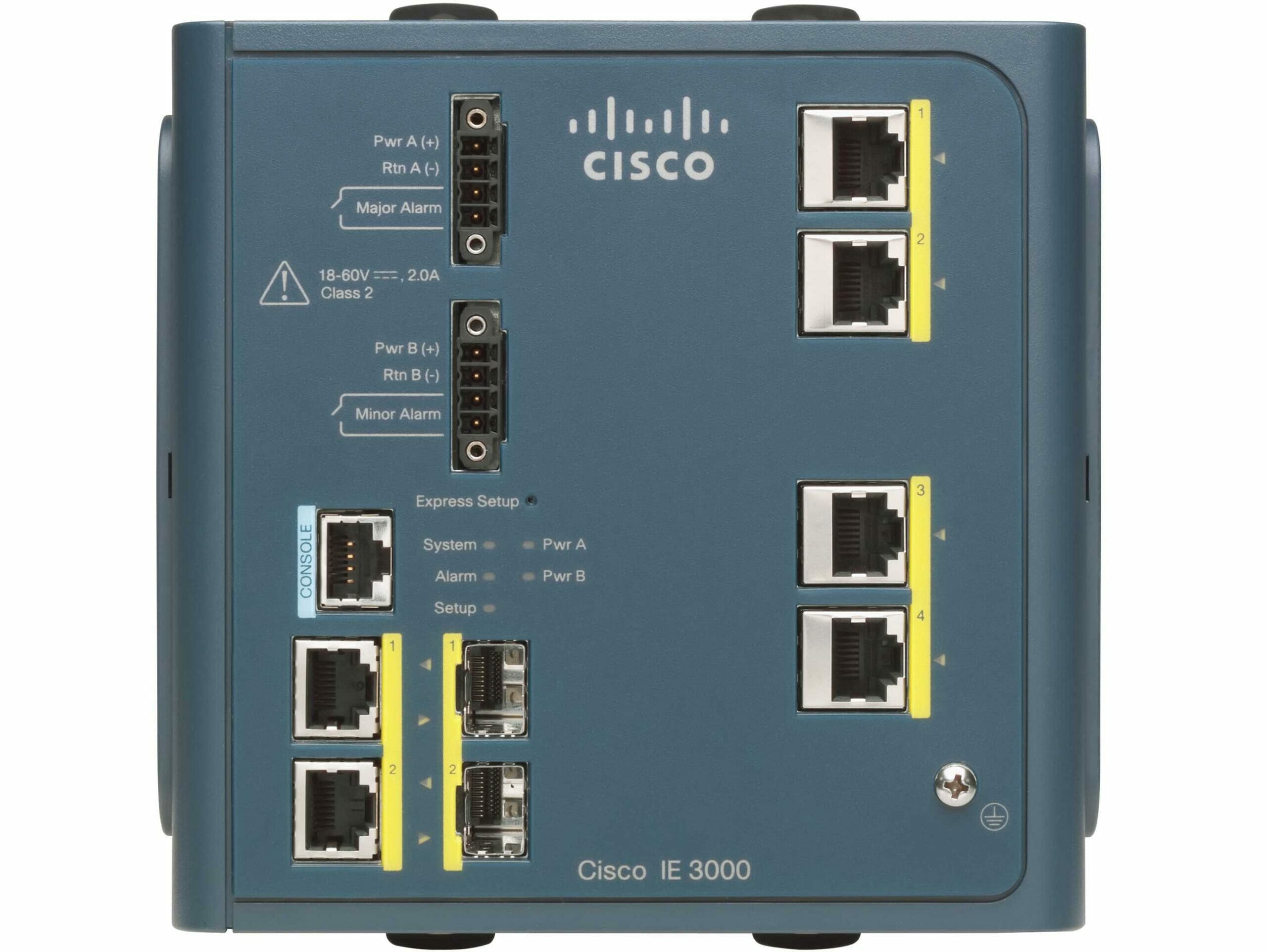 Cisco IE-3000-4TC-E L3 Managed Switch - 4x10/100, 2x Gigabit SFP