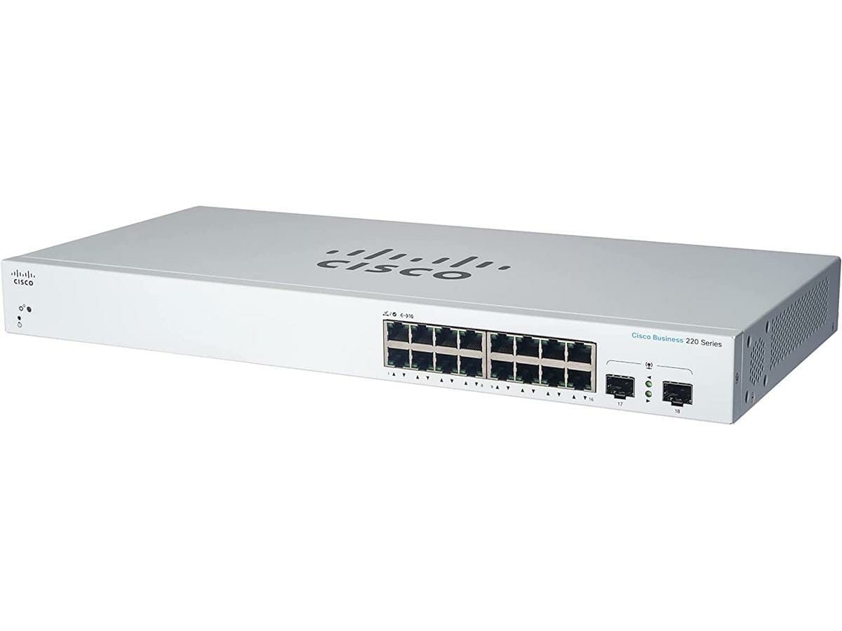 Cisco Smart Switch CBS220-16P-2G - 16 Port PoE+, 2G